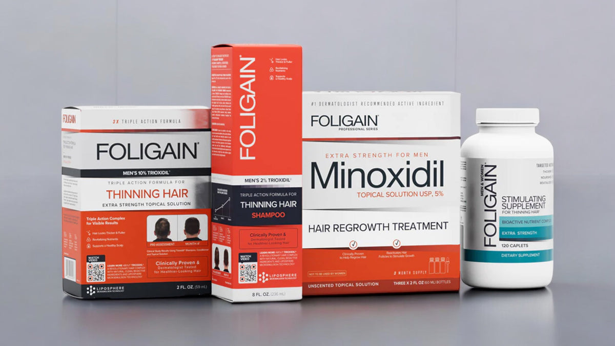 FOLIGAIN® Hair Growth Kits UK | FOLIGAIN UNITED KINGDOM